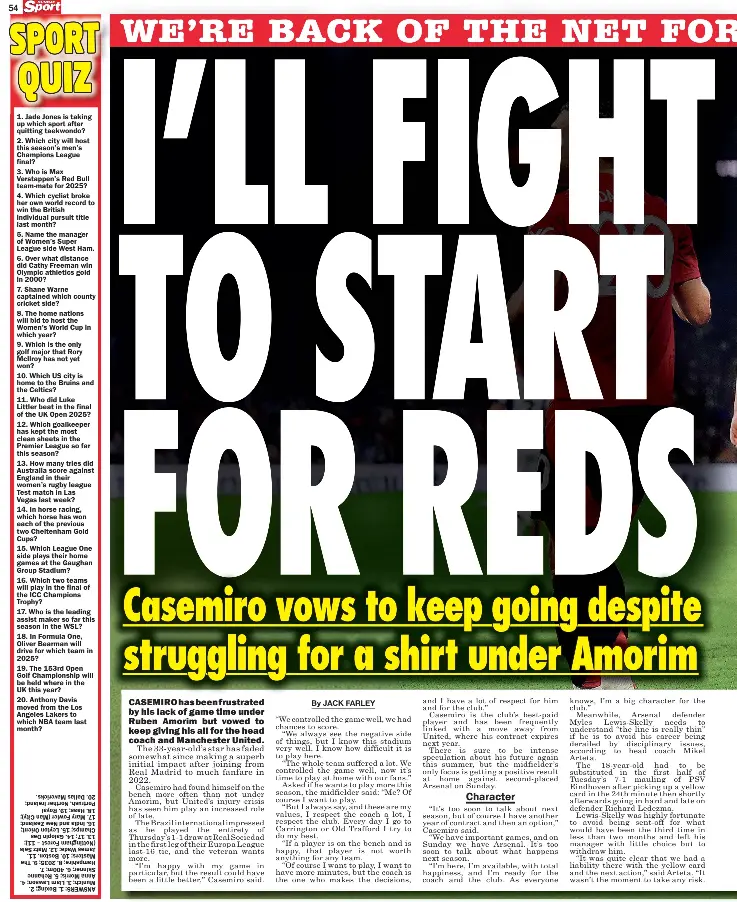 I’LL FIGHT TO START FOR REDS - PressReader