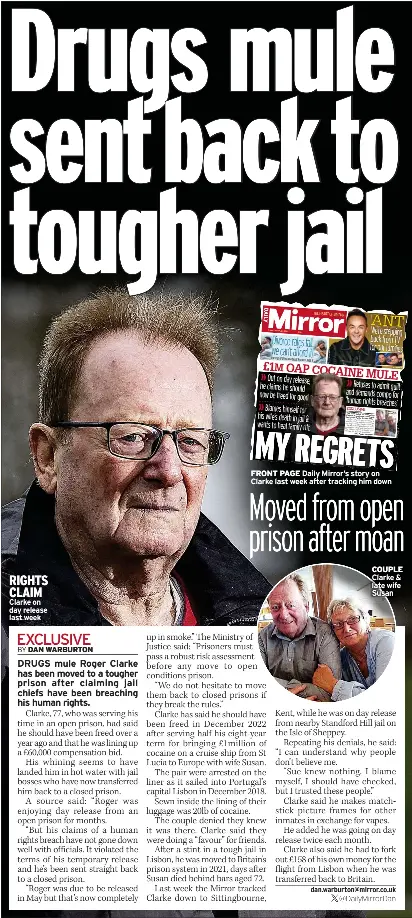 Drugs mule sent back to tougher jail - PressReader