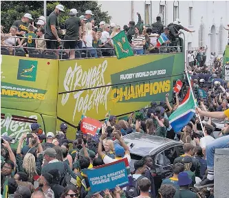 Springbok win united, inspired and got South Africa spending - PressReader