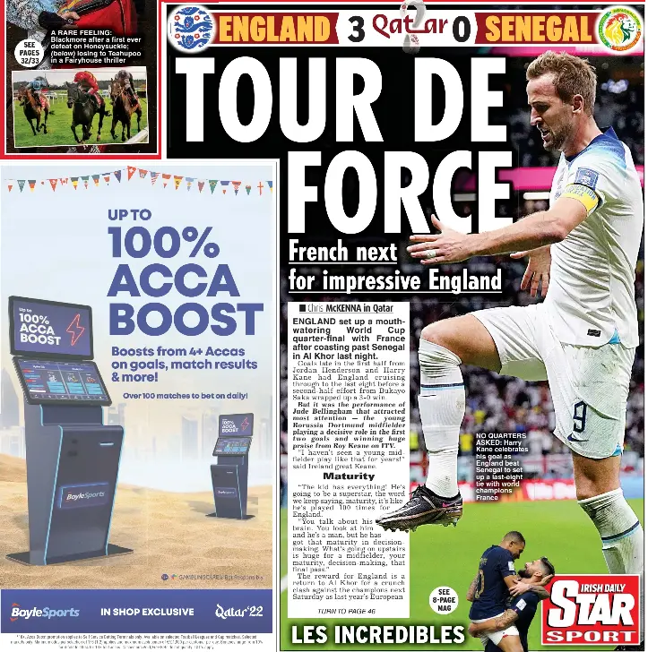 3 0 TOUR DE FORCE French next for impressive England - PressReader