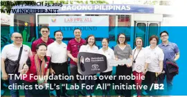 TMP Foundation turns over mobile clinics to FL’s “Lab For All ...