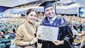 Ejay Falcon earns Political Science degree - PressReader