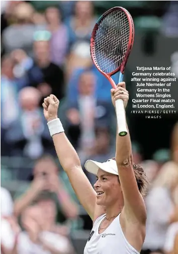 Maria downs Niemeier to reach semis - PressReader