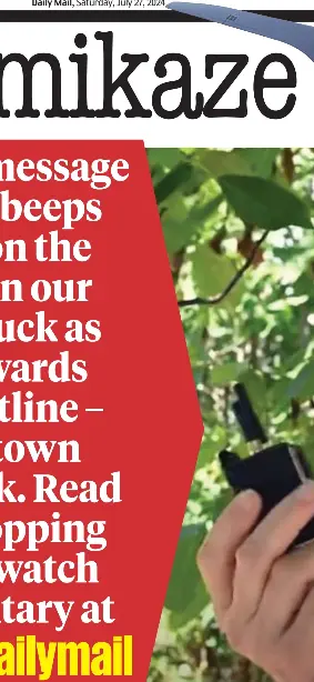 Russian kamikaze drone closing in! - PressReader