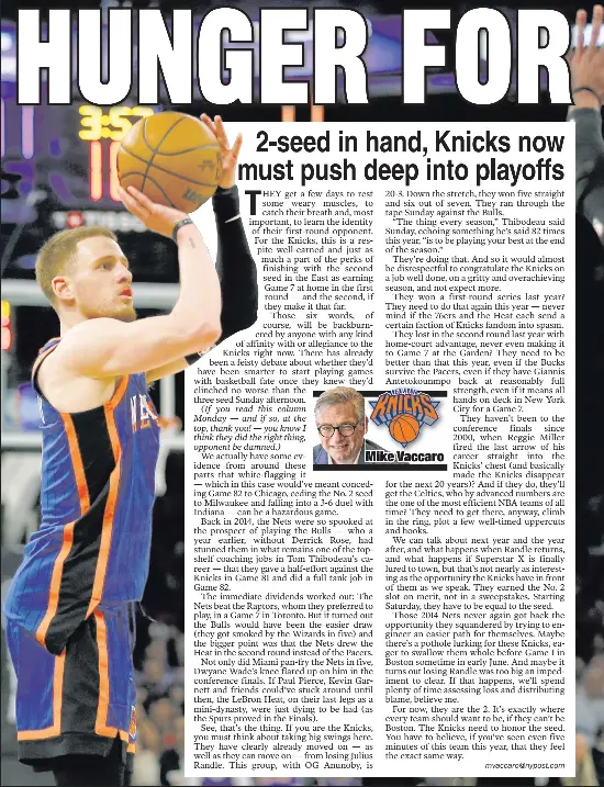 HUNGER FOR MORE - PressReader