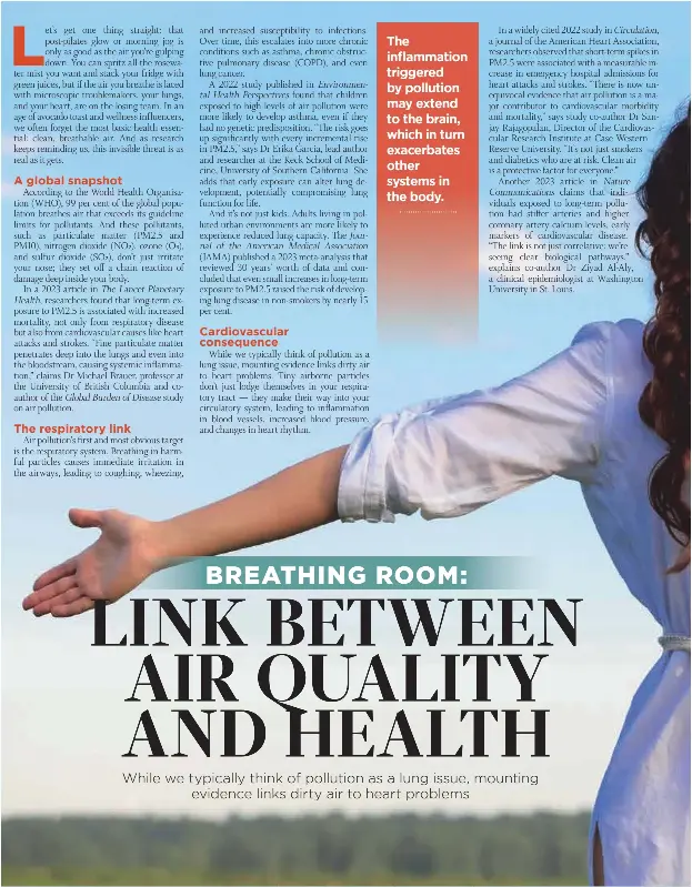 LINK BETWEEN AIR QUALITY AND HEALTH - PressReader
