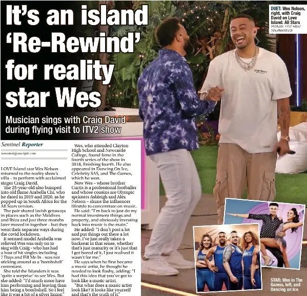 IT’S AN ISLAND ‘RE-REWIND’ FOR REALITY STAR WES - PressReader