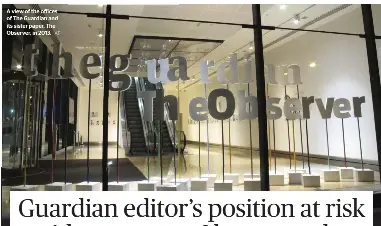 Guardian editor’s position at risk amid anger over Observer sale ...
