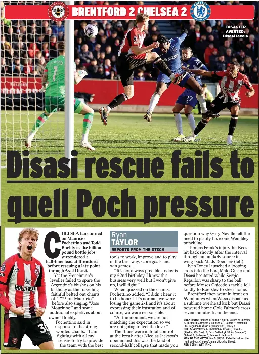 Disasi rescue fails to quell Poch pressure - PressReader