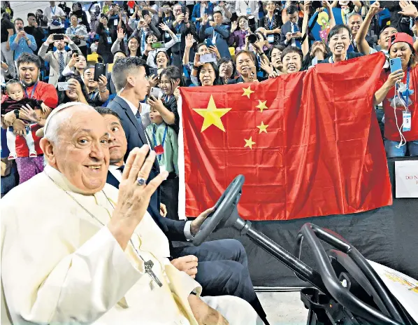 Pope makes coded appeal to Beijing on Mongolia trip - PressReader