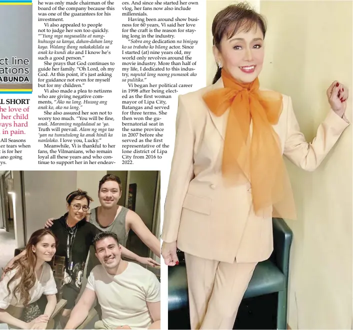 Vilma Santos assures son Luis Manzano: Truth will prevail - PressReader