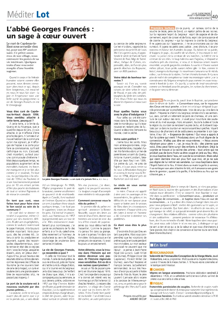 La vie d’un curé de campagne - PressReader
