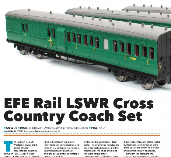EFE Rail LSWR Cross Country Coach Set - PressReader