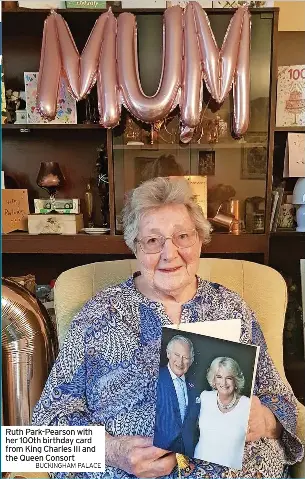 Ruth’s pride at 100 card from the King - PressReader