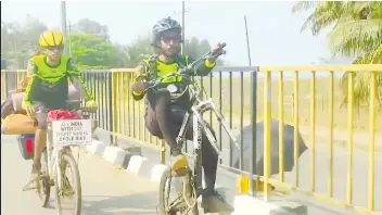 Kerala man on cycling expedition from Kanyakumar­i to Kashmir on single wheel - PressReader