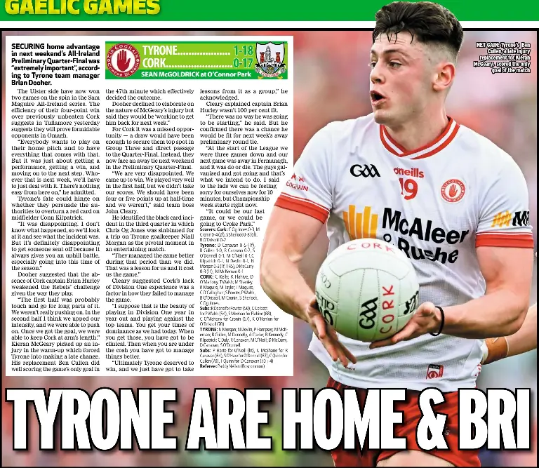 TYRONE ARE HOME & BRI - PressReader