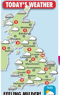 TODAY’S WEATHER - PressReader