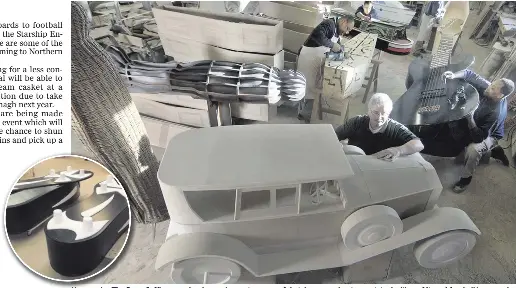 Exhibition of coffins for those who want to go out in style on its way ...