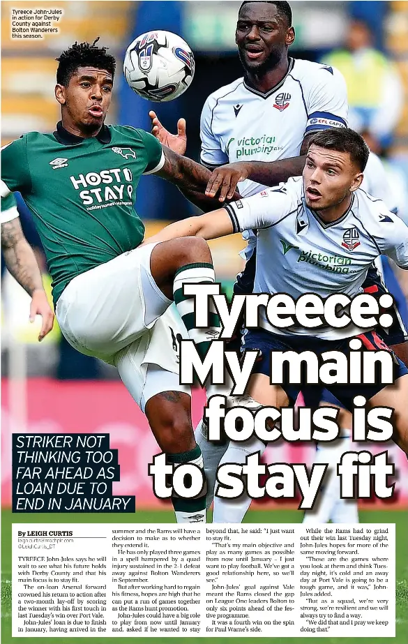 Tyreece: My main focus is to stay fit - PressReader