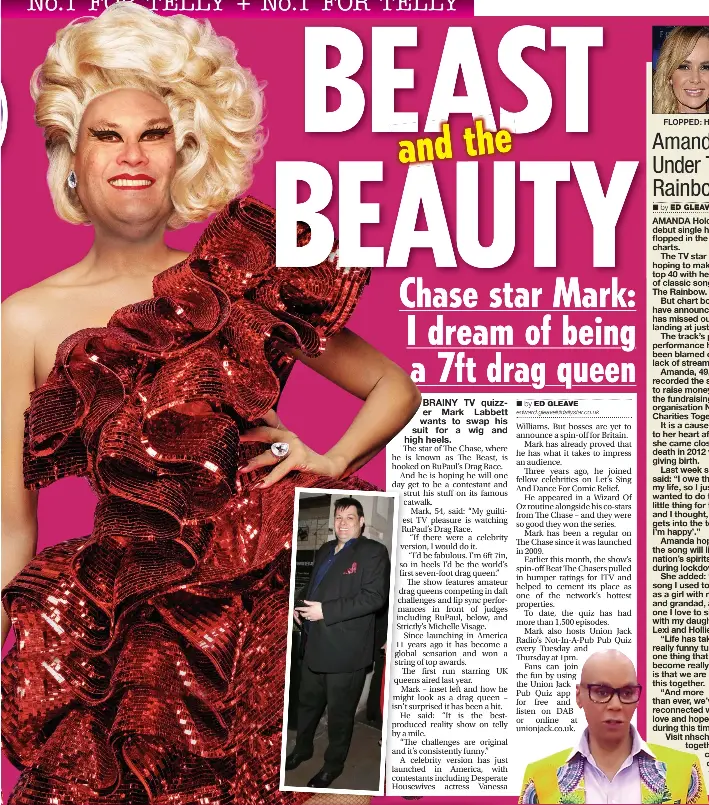 No.1 FOR TELLY + No.1 FOR TELLY BEAST BEAUTY Chase star Mark: I dream ...