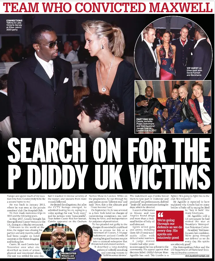 SEARCH ON FOR THE P DIDDY UK VICTIMS - PressReader