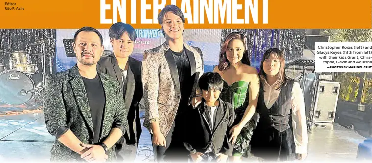 Gladys Reyes’ advice to son Christophe about joining show biz - PressReader