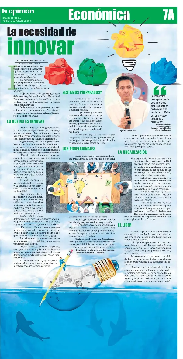 La necesidad de innovar LO QUE NO ES INNOVAR - PressReader