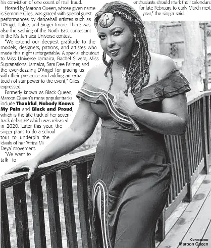 Maroon Queen pleased with growth of ‘Africa Mi Deya’ - PressReader