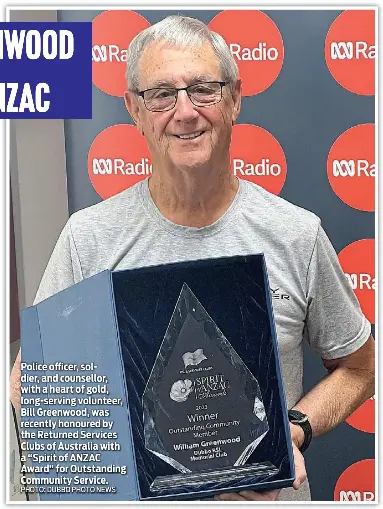 Copper, soldier, Billy Greenwood epitomizes the Spirit of ANZAC ...