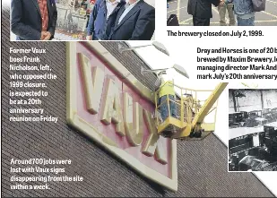 20 pictures to mark 20 years since Vaux Breweries closed - PressReader