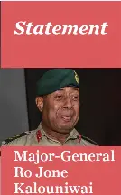 Military Commander outlines RFMF’s concerns on Govt processes - PressReader