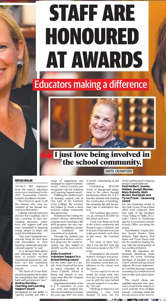 STAFF ARE HONOURED AT AWARDS - PressReader