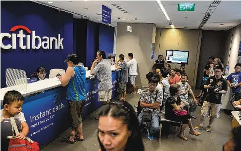 Citibank to close its last branch in Singapore on Oct 12 - PressReader