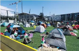 Gaza protest camp rises at UBC, Eby deplores speech praising Hamas ...