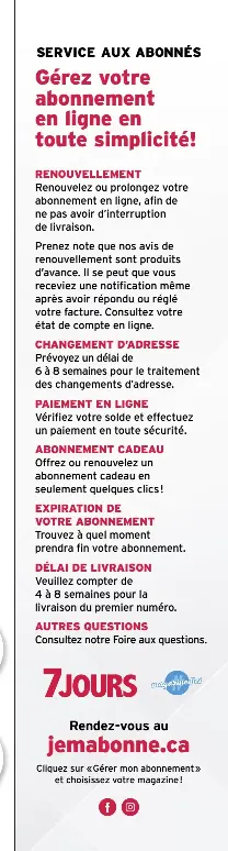 Gérez votre abonnement en ligne en toute simplicité! - PressReader