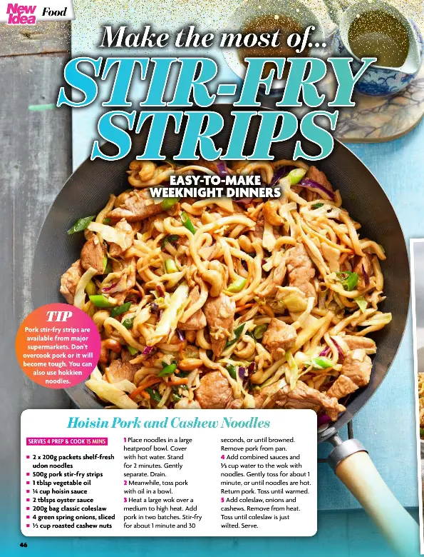 Hoisin Pork and Cashew Noodles - PressReader