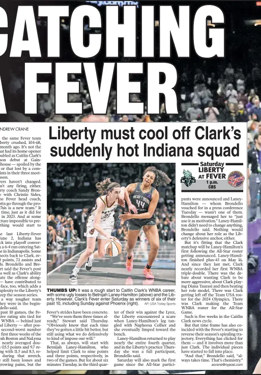 Liberty must cool off Clark’s suddenly hot Indiana squad - PressReader