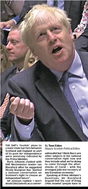 ‘How foolish!’ PM slaps down Blackford on trade barriers - PressReader