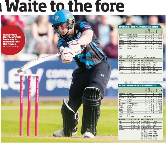 Rapids turn tables on Bears with Waite to the fore - PressReader