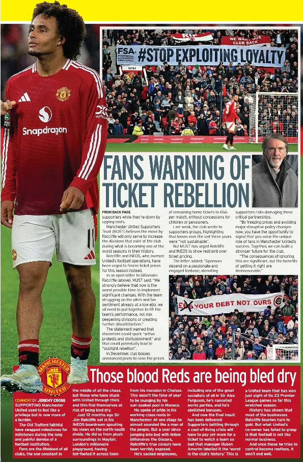 FANS WARNING OF TICKET REBELLION - PressReader
