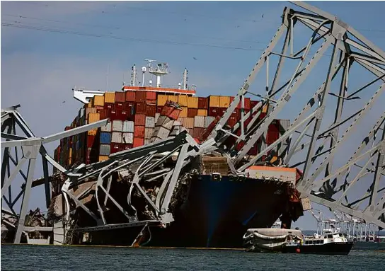 Crew in bridge accident still onboard - PressReader