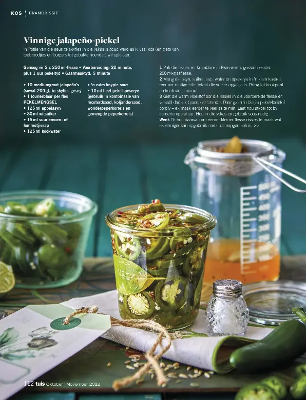 Vinnige jalapeño-piekel - PressReader