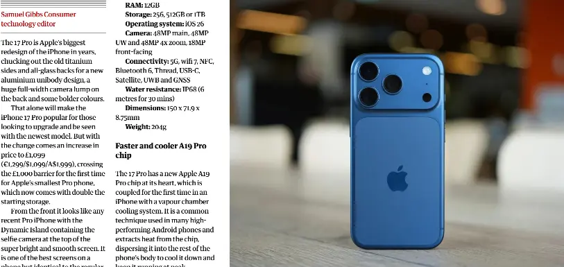 Apple iPhone 17 Pro review: different looks but still all about the zoom - PressReader