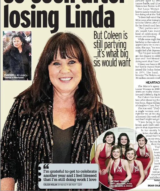 It feels weird turning 60 so soon after losing Linda - PressReader