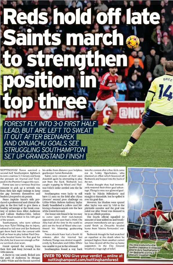 Reds hold off late Saints march to strengthen position in top three - PressReader