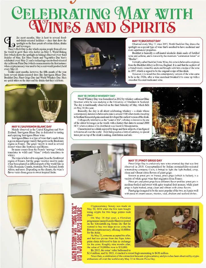Celebratin­g May with Wines and Spirits - PressReader