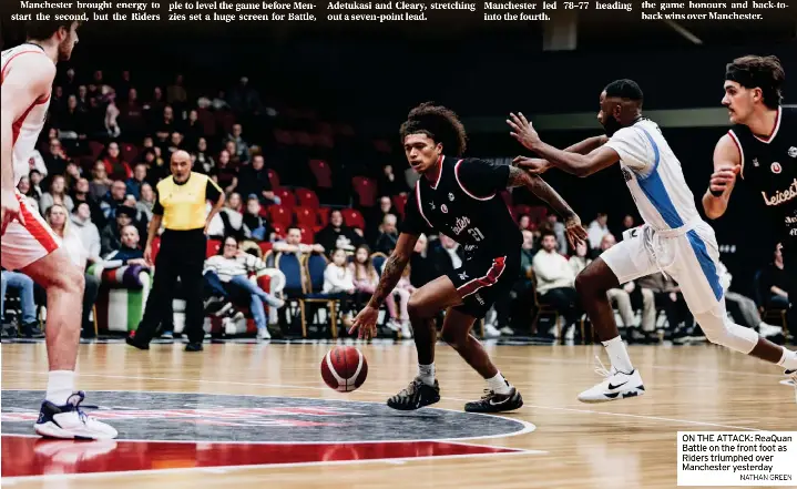 Strong finish sees Riders top 100 and see off Manchester - PressReader