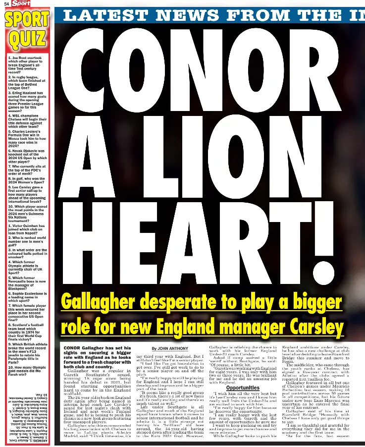 CONOR A LION HEART! - PressReader