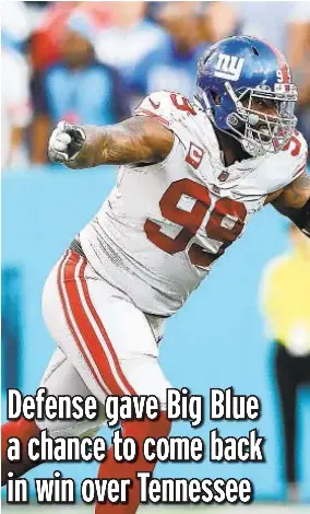 Defense gave Big Blue a chance to come back in win over Tennessee - PressReader