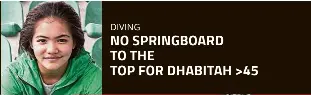 NO SPRINGBOAR­D TO THE TOP FOR DHABITAH - PressReader